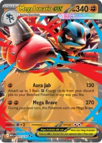 Mega Lucario ex #077/132 Holo - Mega Evolution | PokePuls...